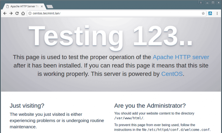 How to Install Apache on CentOS 7