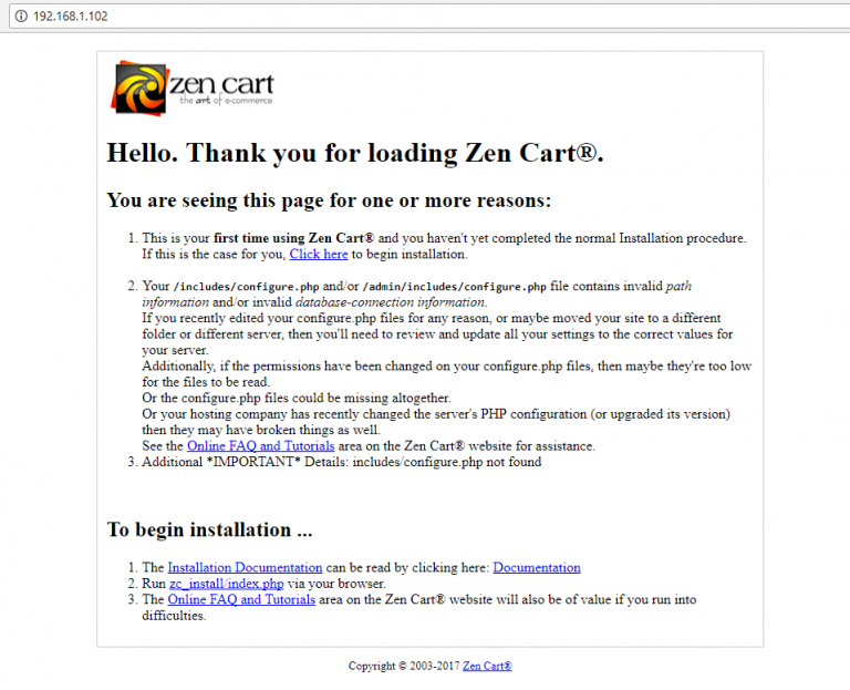 How to Install Zen Cart E-commerce Shopping Store in Linux