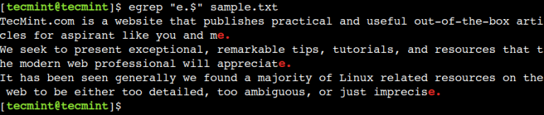 20 Useful egrep Command Examples in Linux