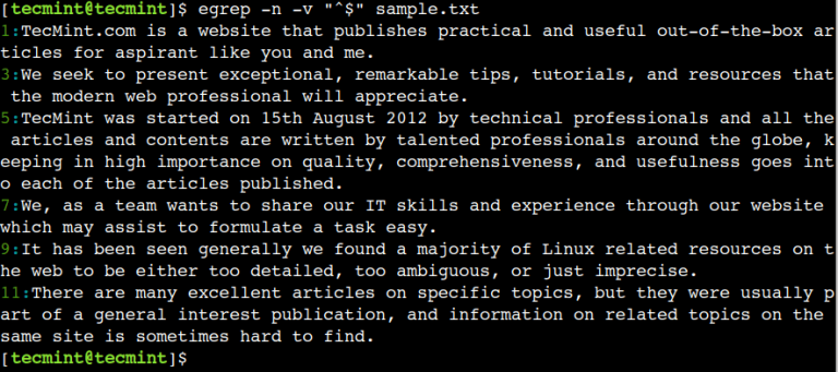 20 Useful egrep Command Examples in Linux