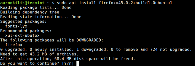 How to Install Particular Package Version in CentOS and Ubuntu