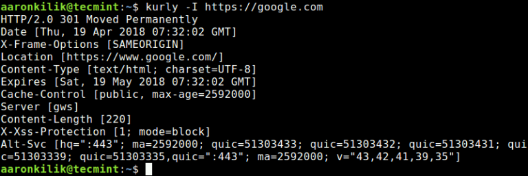Kurly - An Alternative to Most Widely Used Curl Program