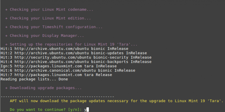 How To Upgrade To Linux Mint 19 7546