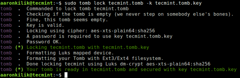 Tomb - A File Encryption and Personal Backup Tool for Linux