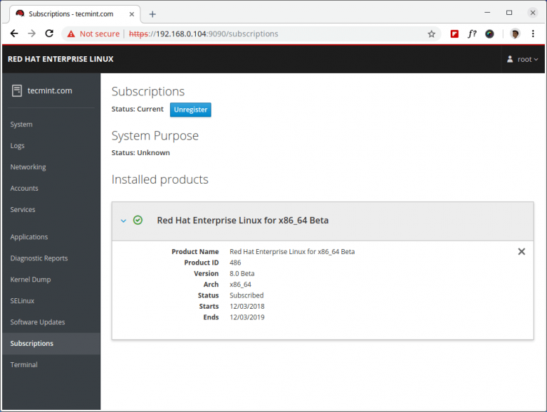 How to Install Cockpit Web Console in RHEL 8