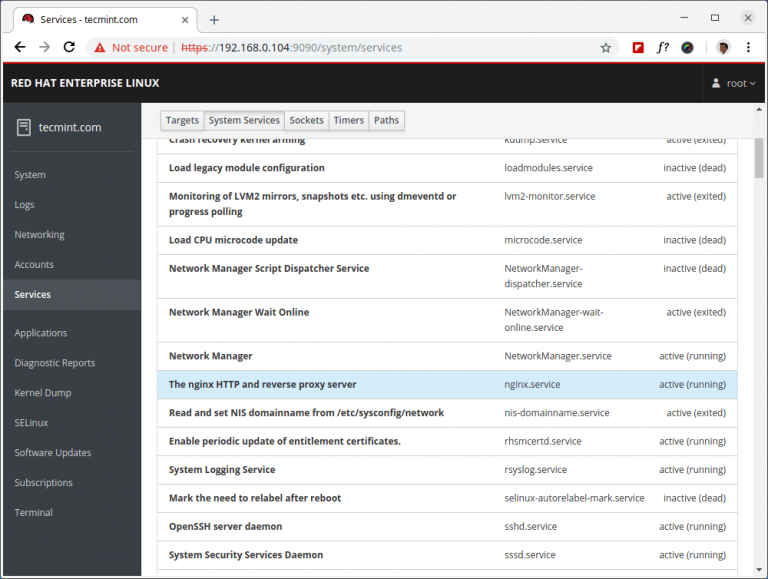 How to Install Cockpit Web Console in RHEL 8