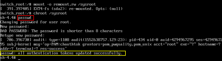 How to Reset Forgotten or Lost Root Password in Fedora