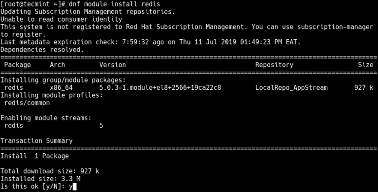 How to Install Redis in RHEL 8