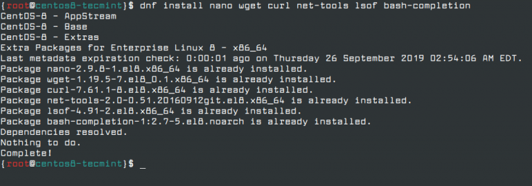 Initial Server Setup with CentOS/RHEL 8