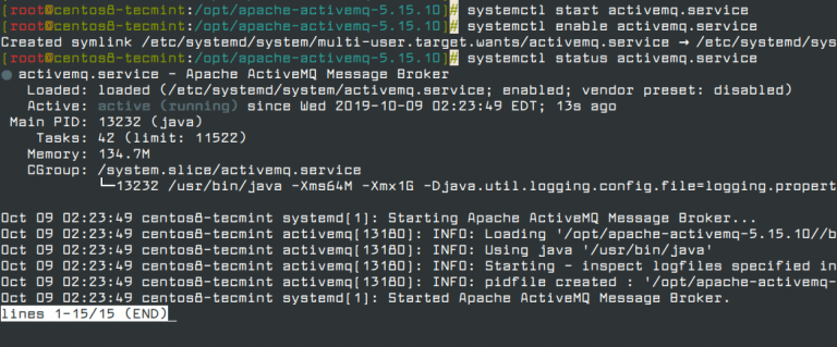 How to Install Apache ActiveMQ on CentOS/RHEL 8
