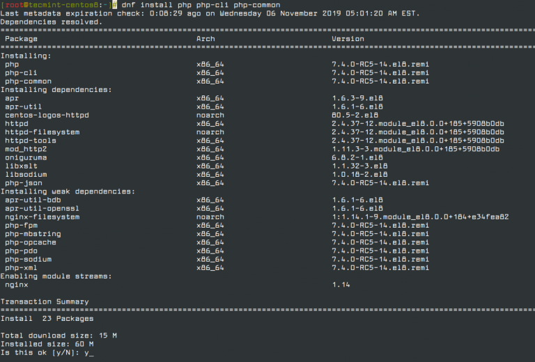 How to Install PHP 7.4 on CentOS 8