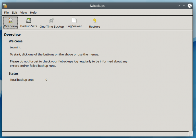 fwbackups - A Feature-rich Backup Program for Linux
