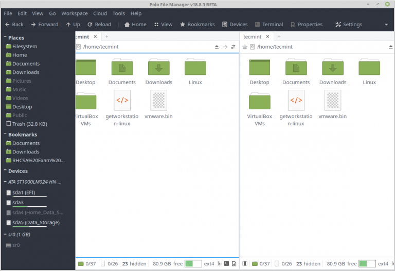 Polo - A Modern Light-weight File Manager for Linux