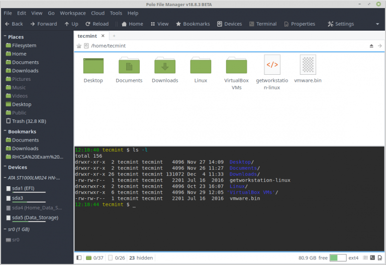 Polo - A Modern Light-weight File Manager for Linux