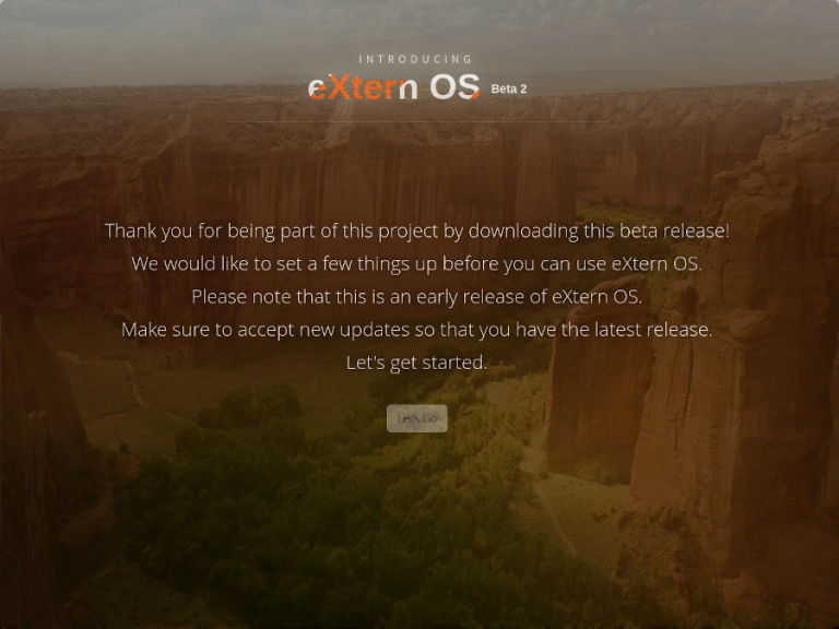 eXtern OS - A NodeJS Based Linux Distribution