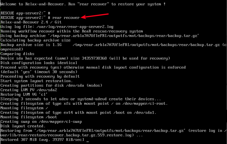 Relax-and-Recover - Backup and Recover a Linux System