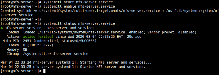 How to Set Up NFS Server and Client on CentOS 8