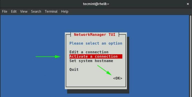 How to Configure IP Network with 'nmtui' Tool