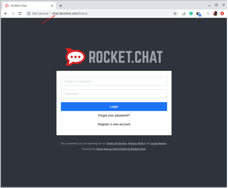 Rocket.Chat - Open Source Team Communication Tool for Linux