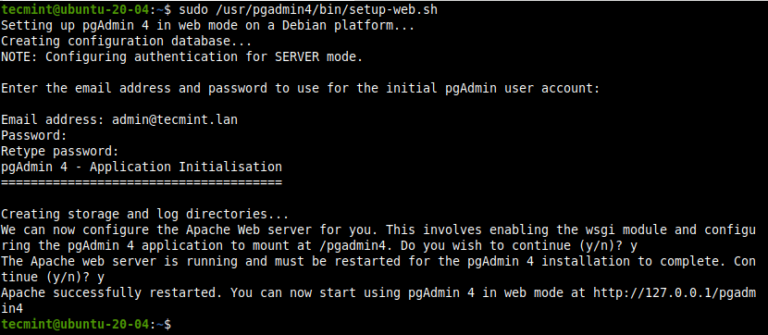 How to Install PostgreSQL and pgAdmin4 in Ubuntu 20.04