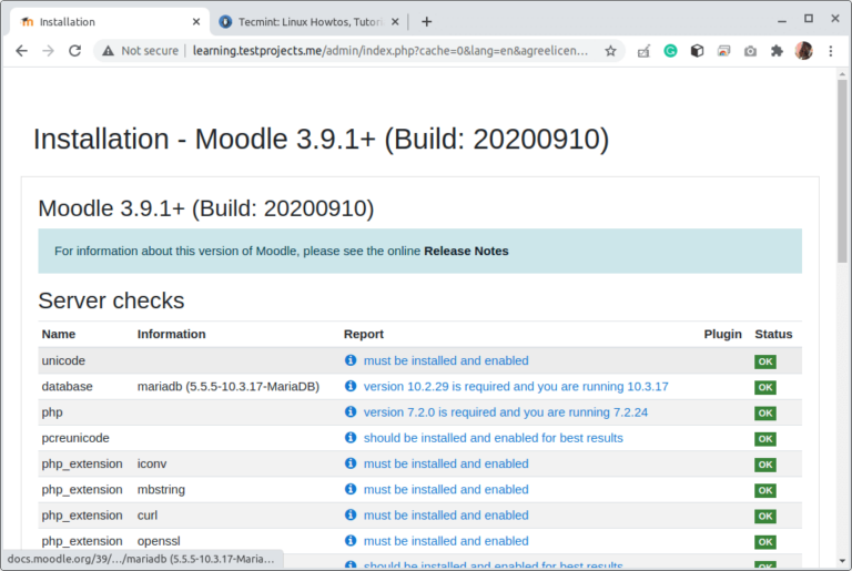 How to Install Moodle Learning Platform with Nginx in CentOS 8