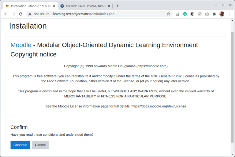 How to Install Moodle Learning Platform with Nginx in CentOS 8
