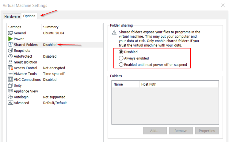 How to Share a Local Folder with a Remote Host Running on VMWare