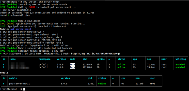 How to Monitor Node.js Applications Using PM2 Web Dashboard
