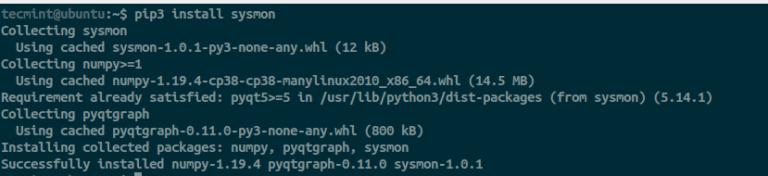 Sysmon - A Graphical System Activity Monitor for Linux
