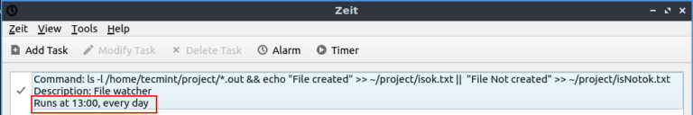 Zeit – A GUI Tool to Schedule Cron and At Jobs in Linux