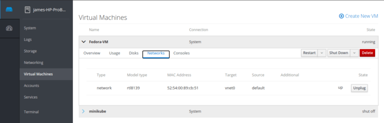 Managing KVM Virtual Machines with Cockpit Web Console in Linux