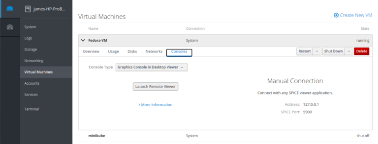 Managing KVM Virtual Machines with Cockpit Web Console in Linux