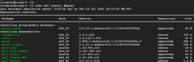 How to Install MySQL 8.0 on Rocky Linux and AlmaLinux