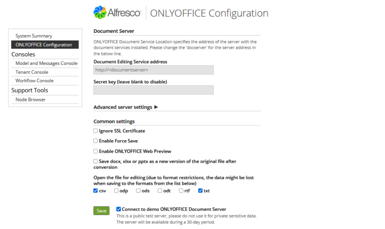 How to Integrate ONLYOFFICE Docs with Alfresco on Ubuntu