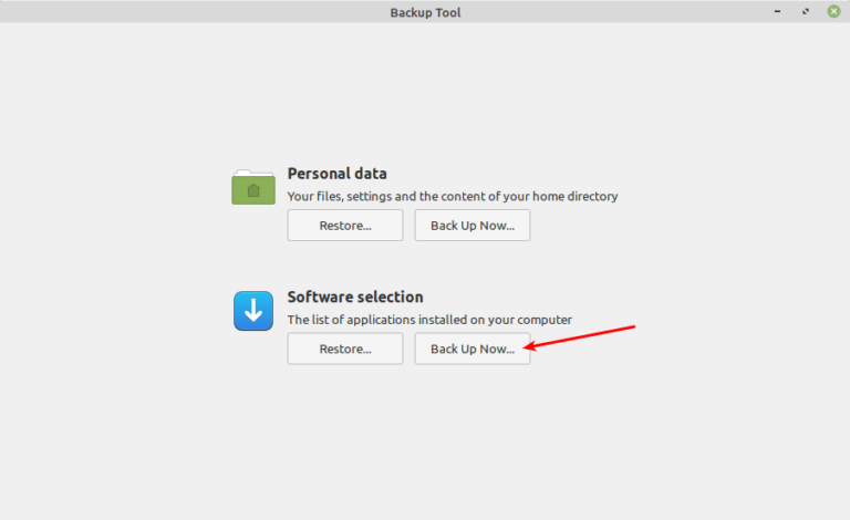 mintBackup – A Simple Backup and Restore Tool for Linux Mint