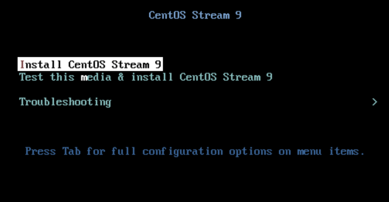 Installation of “CentOS Stream 9″ with Screenshots