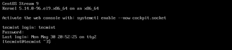 Installation of “CentOS Stream 9″ with Screenshots
