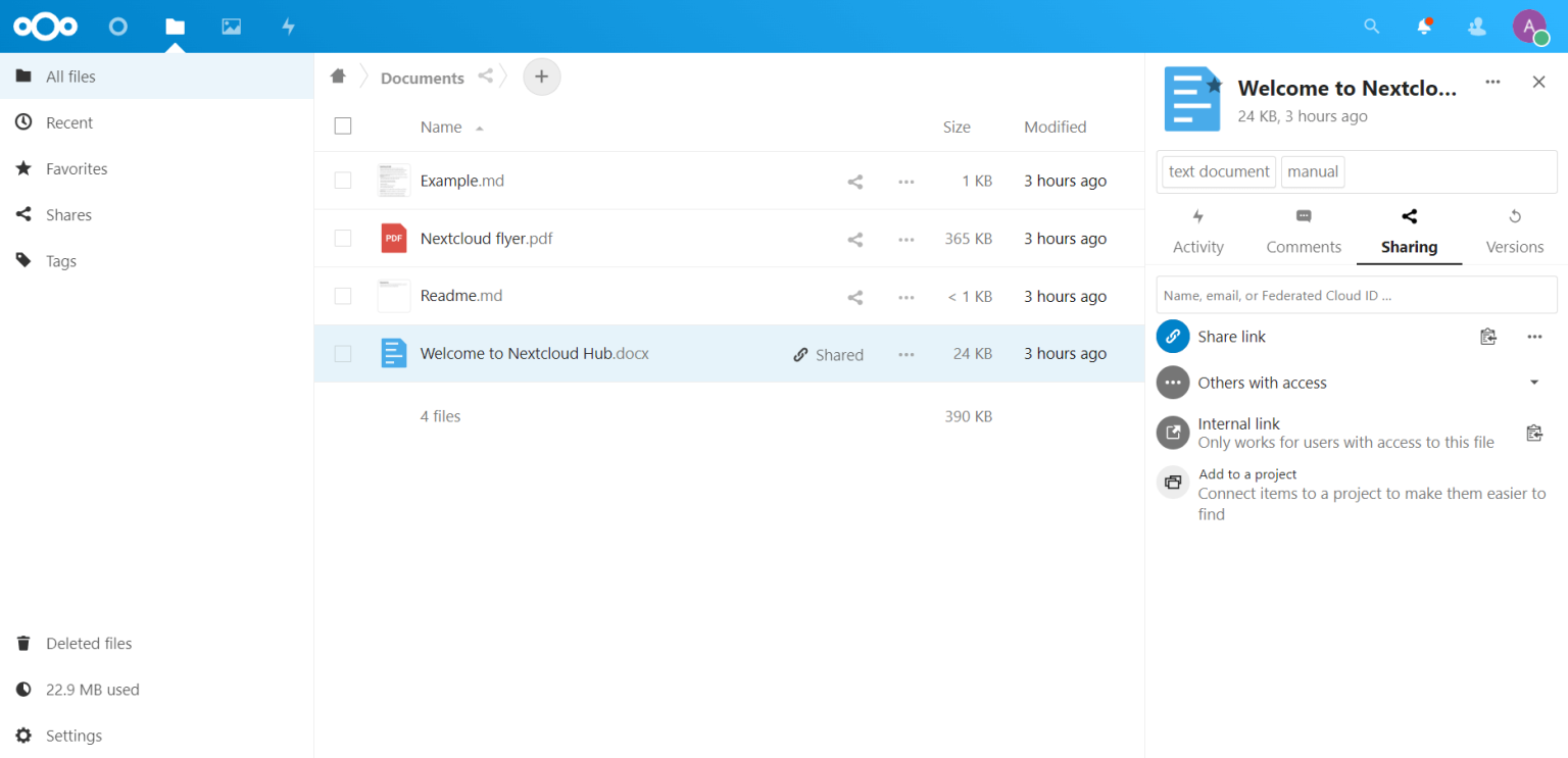 A Detailed Guide on How to Work with Documents in Nextcloud