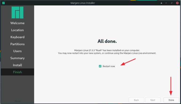 Installation of Manjaro 21 (XFCE Edition) Desktop
