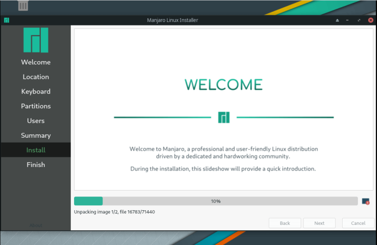 Installation of Manjaro 21 (XFCE Edition) Desktop