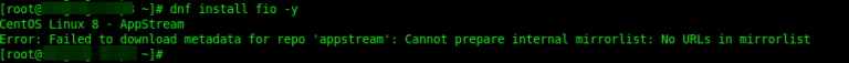 Fix Error: Failed to Download Metadata for Repo 'AppStream'