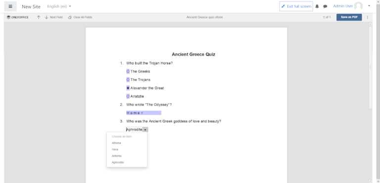 How to Create Fillable Forms in Moodle with ONLYOFFICE Docs