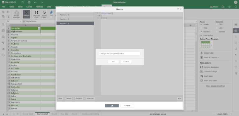 How to Write JavaScript Macros in ONLYOFFICE Docs